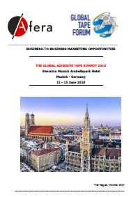 Programme Afera global adhesive tape summit 2018 | Afera